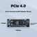 ADT-Link Райзер PCI-E PCIe 4.0 X4+X4