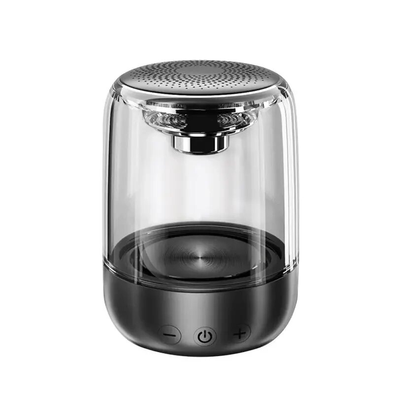 Jiegailisi C7 прозрачный Bluetooth динамик Черный, черный