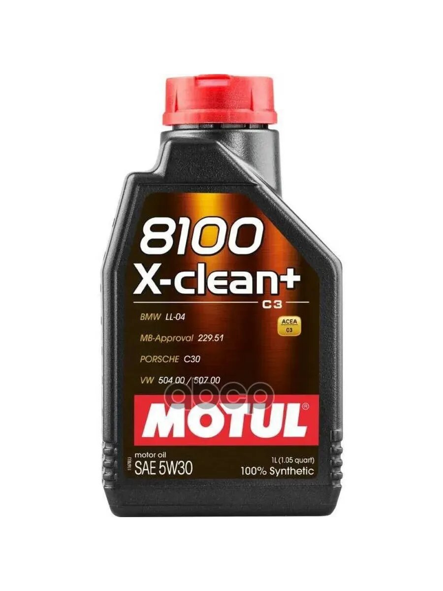 MOTUL Motul 8100 5W-30 X-Clean+ Vn C3, Sm/Cf (1Л.)