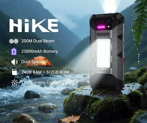 Защищенный смартфон Unihertz Hike на Android 14, 23800 мАч, 12 ГБ 512 ГБ