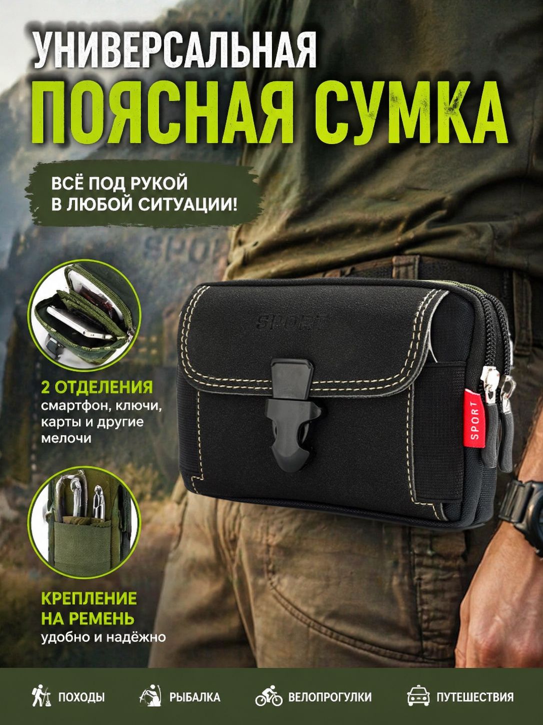 Сумка на пояс — фото 1