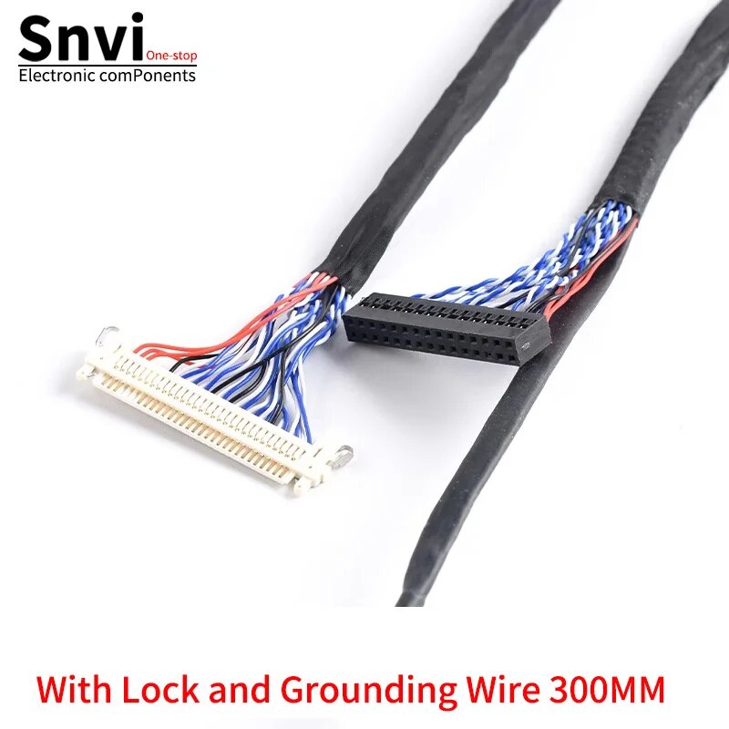 LVDS кабель 300мм с заземлением для двойного экрана SNVI