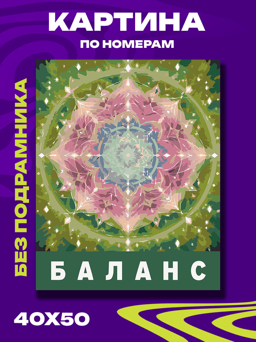 Картина по номерам Мандала внутреннего баланса
