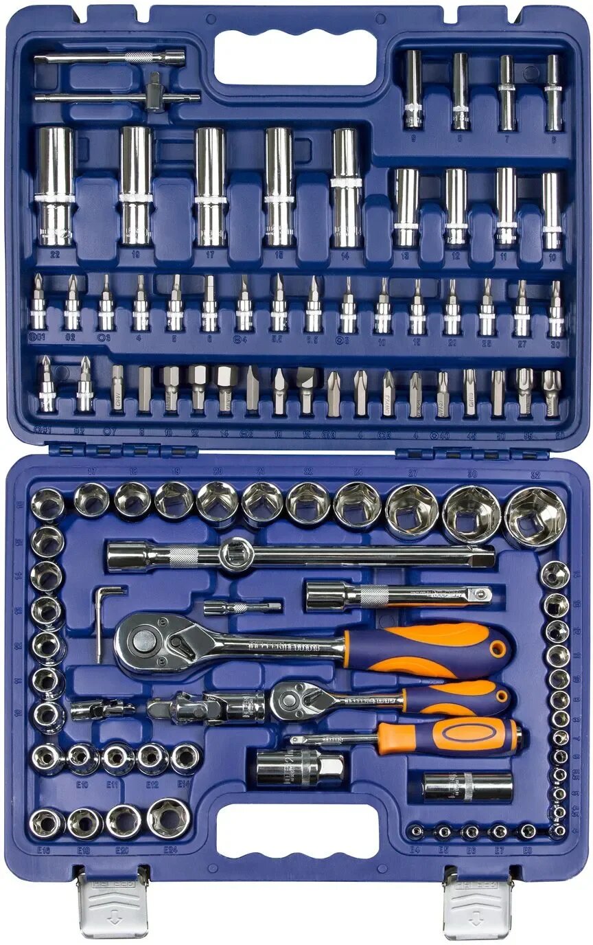 Набор инструмента 1/2"Dr и 1/4"Dr 108 предметов HELFER HELFER HF000012