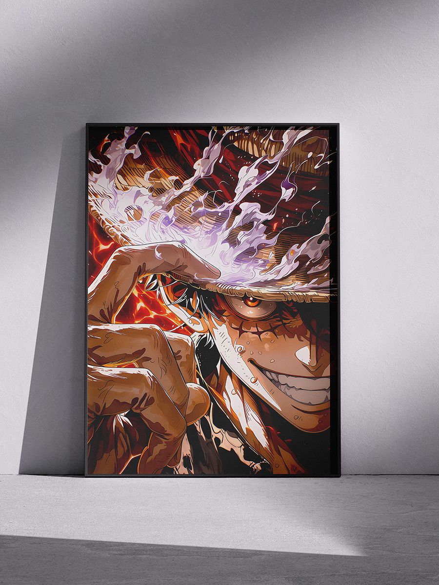 Постер на стену по аниме One Piece/ Монки Д. Луффи 4 / Плакат формата А4 (21*30 см)