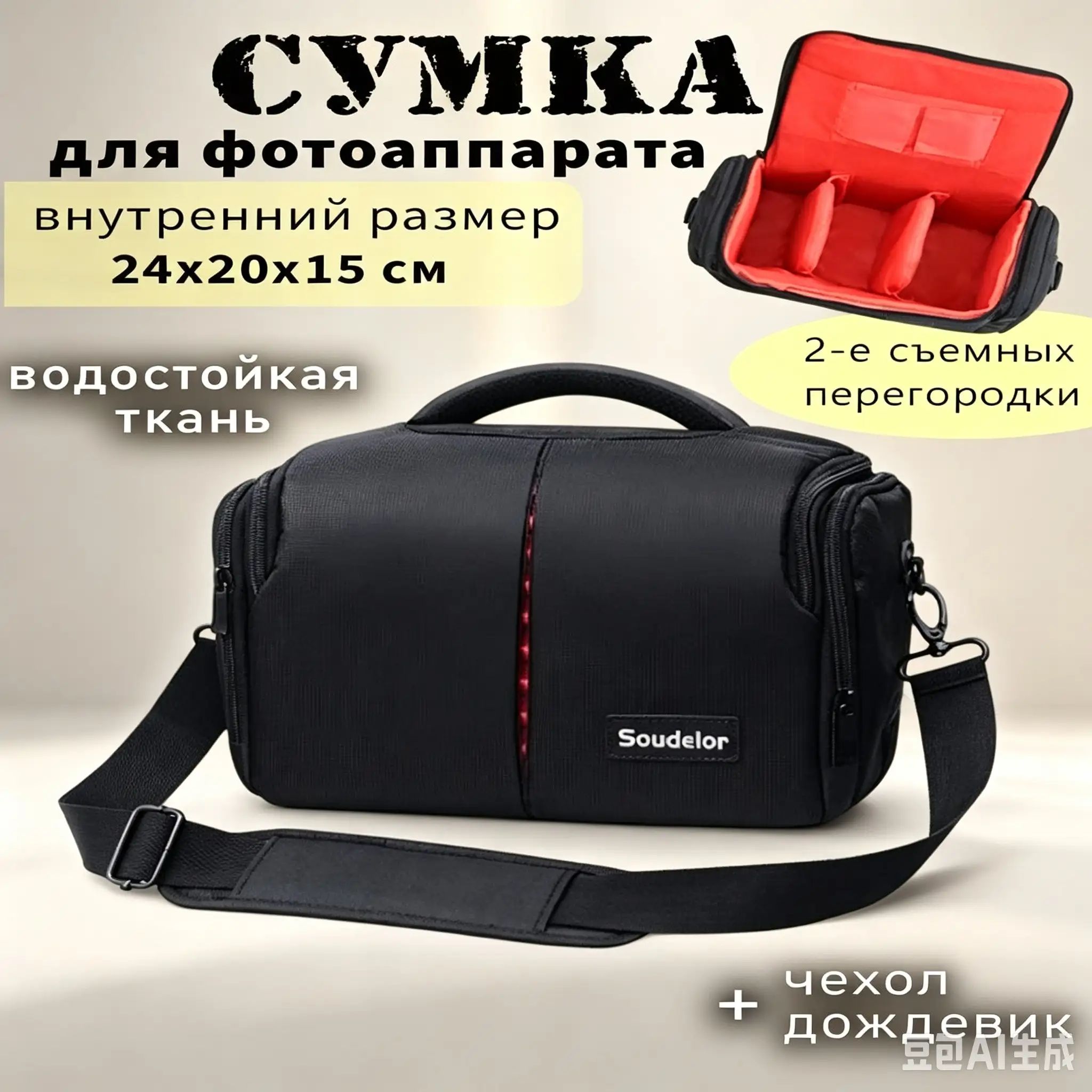 Сумка для фотоаппарата камеры Canon Nikon Sony Olympus Panasonic
