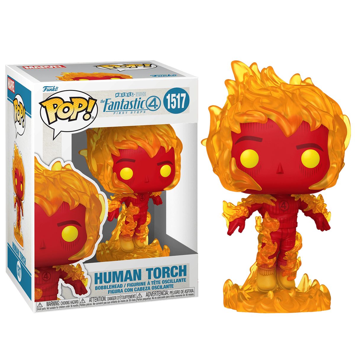 Фигурка Funko POP Human Torch из фильма Fantastic Four: First Steps (2025) 1517