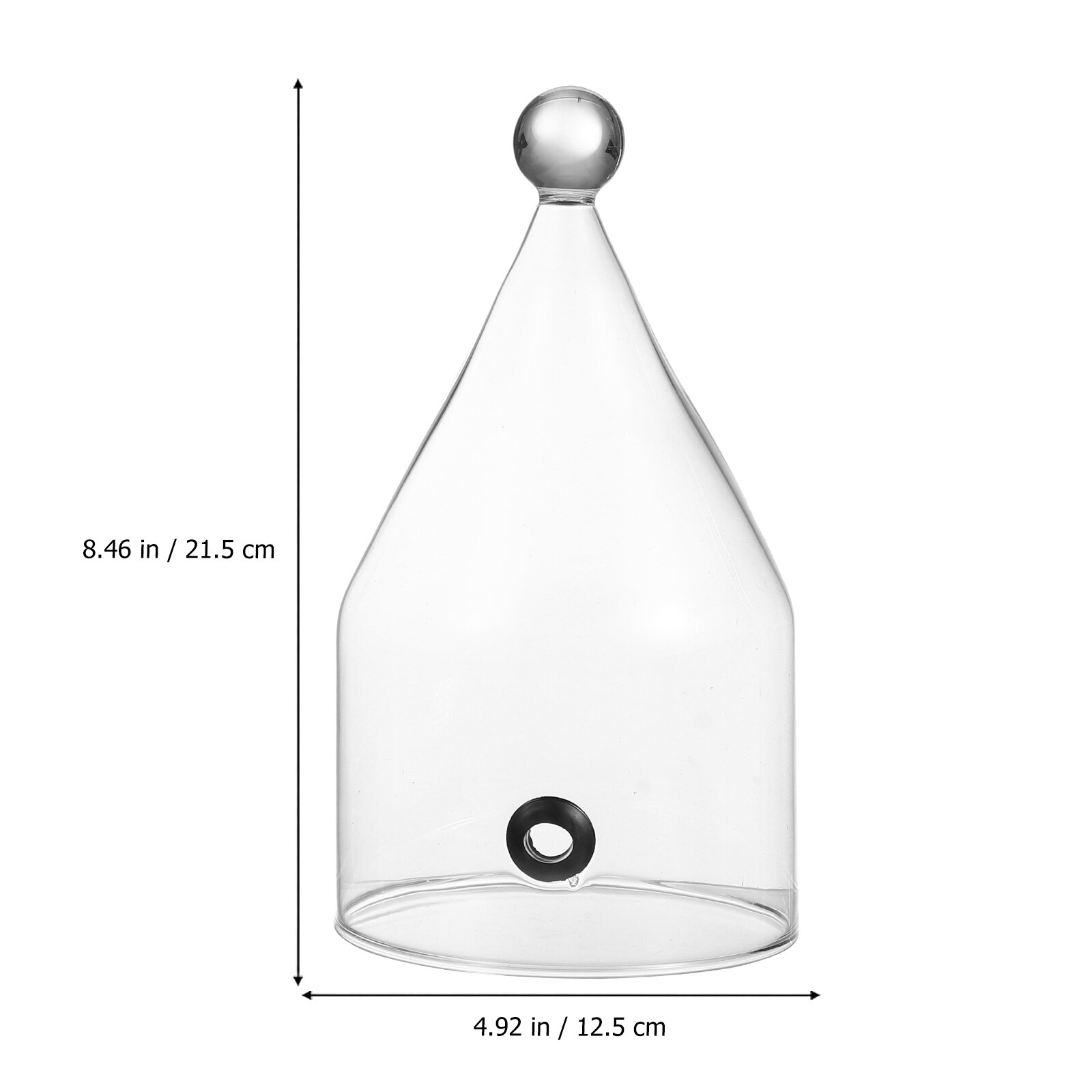 Стеклянная Крышка Для Блюд Из Экологичных Материалов Прозрачная 12 5x12 5x21 5cm