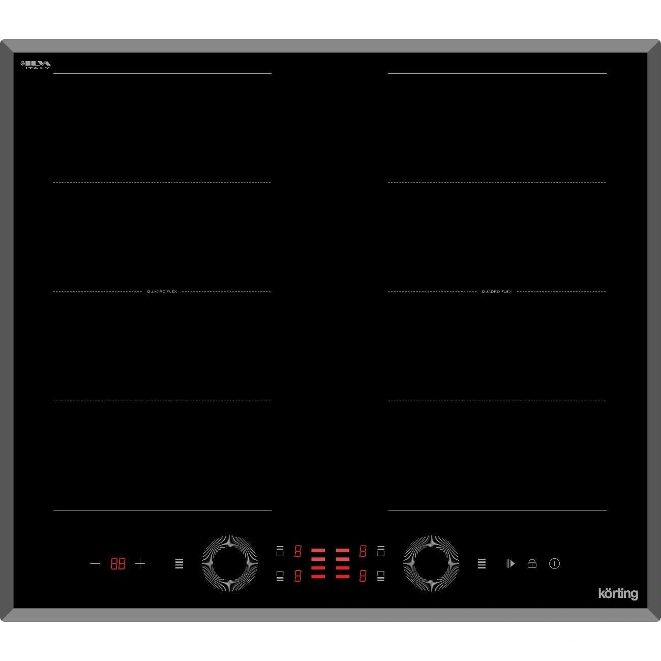 Варочная панель индукционная Korting HIB 68700 B Quadro