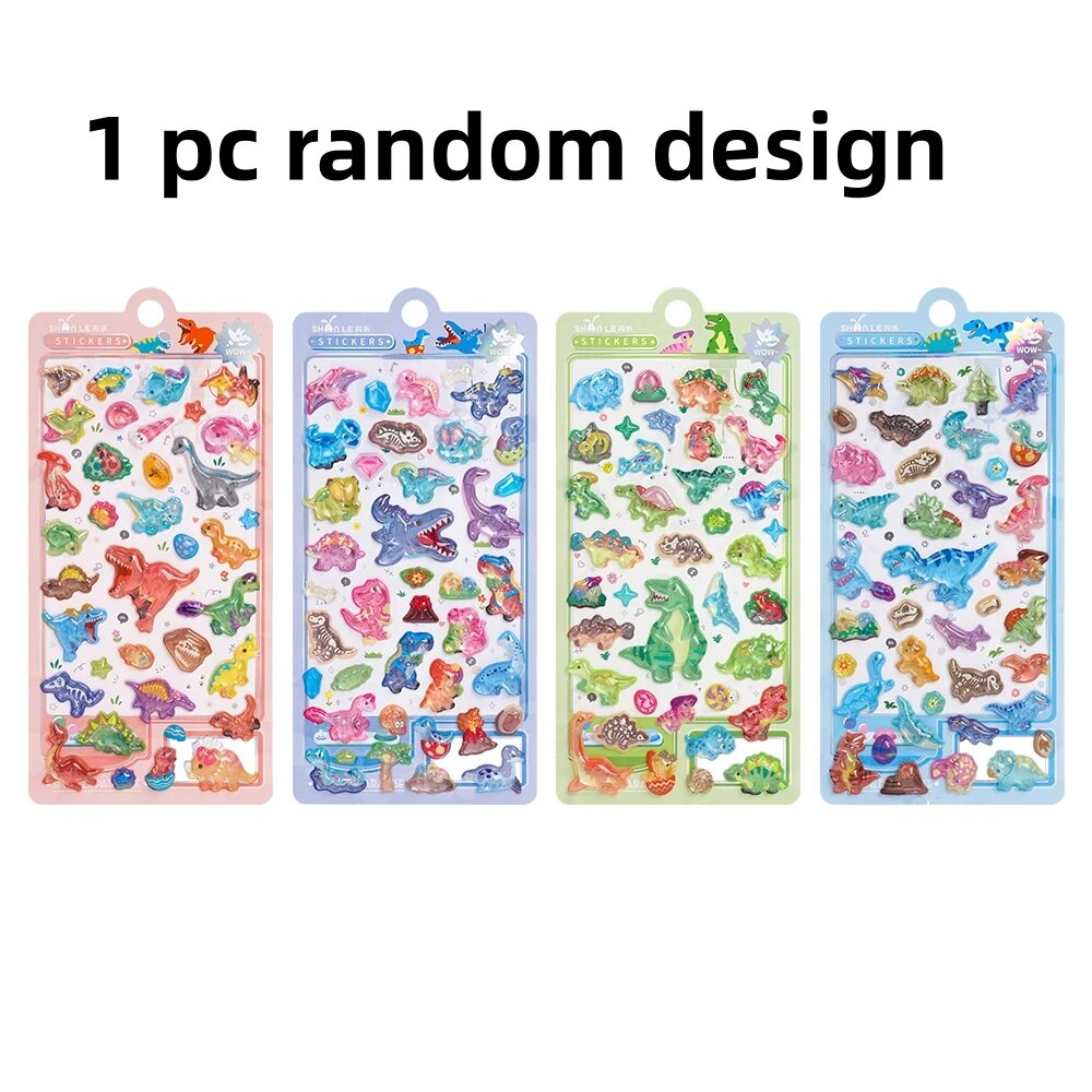 Набор 3D-наклеек динозавры House of Novelty 1 pc random design