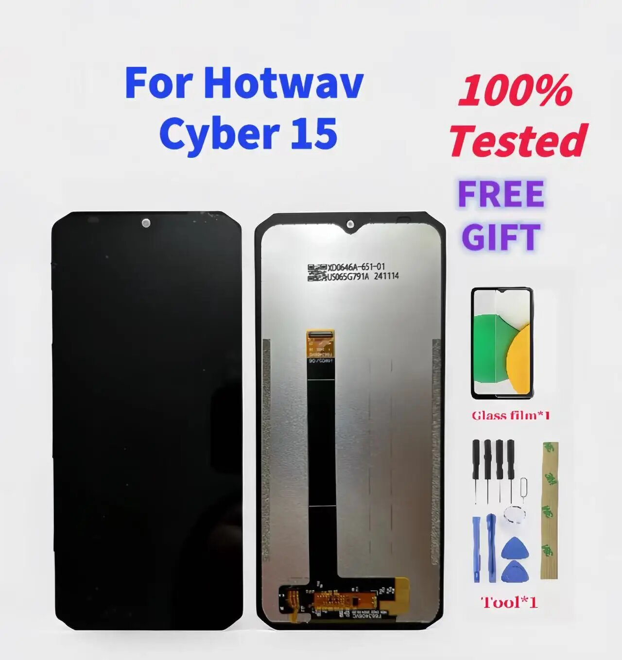 6,6 дюймов запасные части для HOTWAV Cyber 15 ЖК-дисплей + кодирующий преобразователь сенсорного экрана в сборе