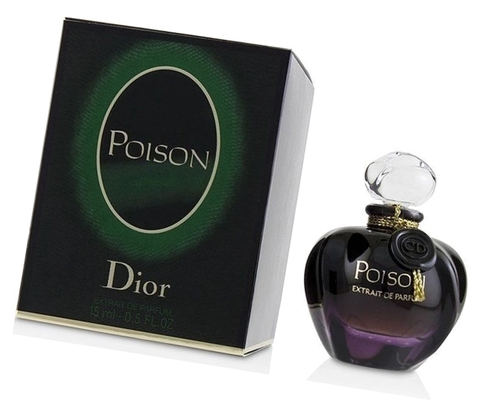 Женские духи Christian Dior Poison De Parfum объём 15 мл - Кристиан Диор Пуазон Экстракт