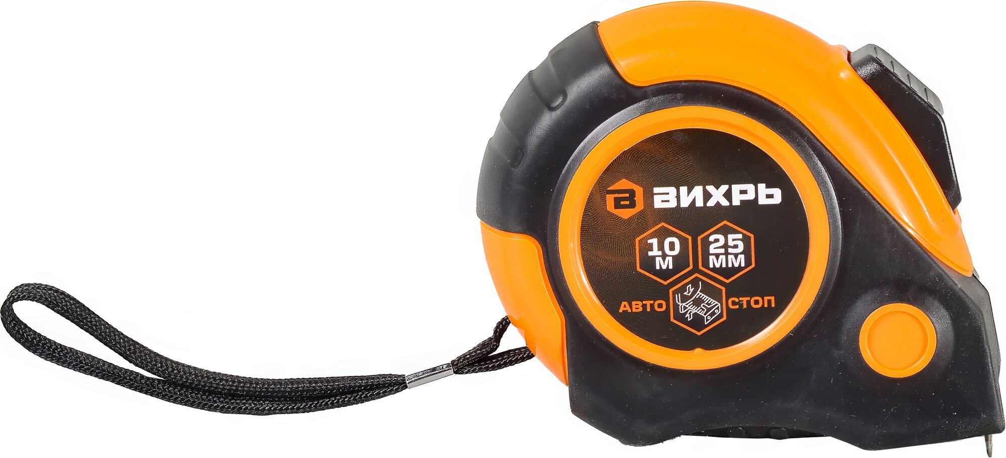 Рулетка Вихрь 73/11/1/6 с автостопом 10 м x 25 мм