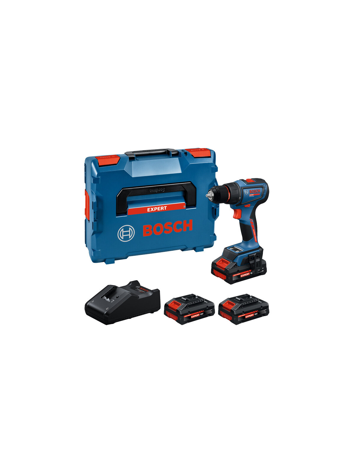 Аккумуляторная дрель-шуруповерт Bosch EXPERT EXSR18V-90 06019R2102, 3 аккумулятора