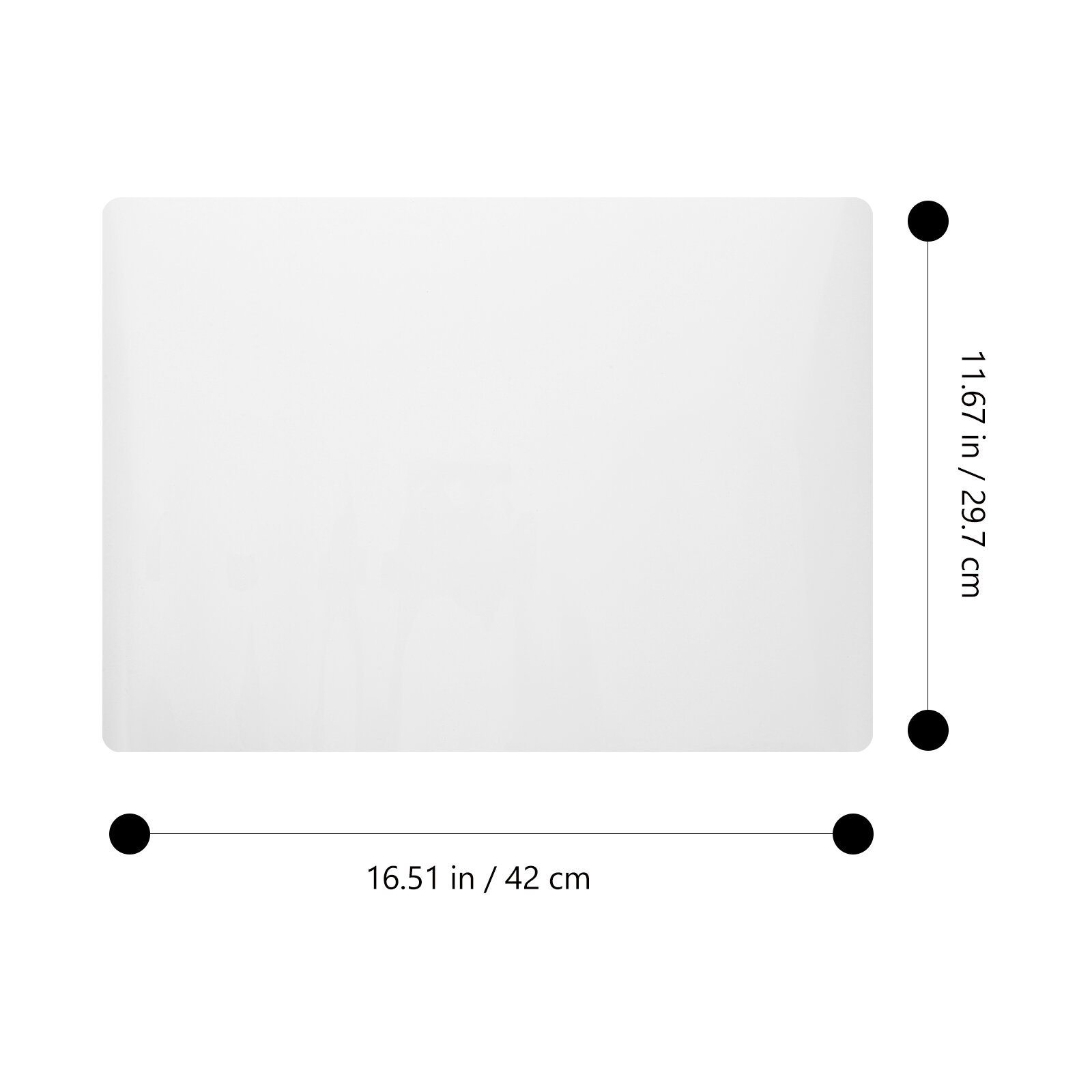 Магнитная Доска Белая Для Заметок И Планирования 42.00X29.70X0.10Cm