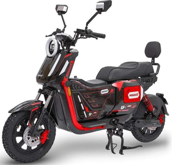 Электроскутер MINAKO U2 PRO 1500W (60V/45Ah) LiFePO4 - Красный