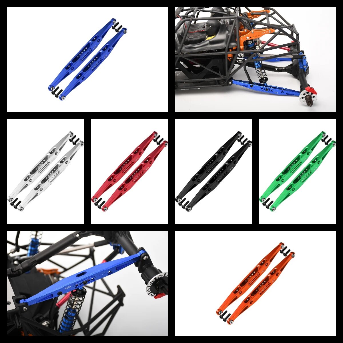 GPM алюминиевые задние нижние рычаги для LOSI Baja Rey 1.0/2.0 Rock Rey SILVER