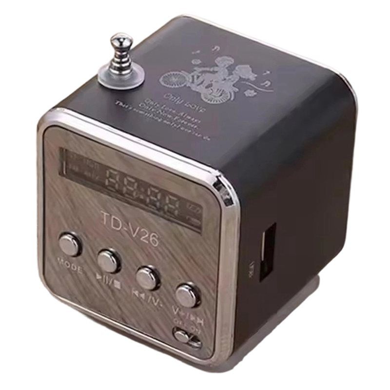 TD-V26 Мини-Колонка FM Портативное Мини-Радио Bluetooth Портативная Голосовая Колонка
