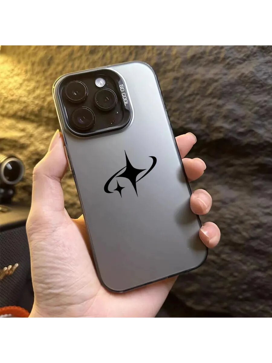Чехол на IPHONE 13 PRO чёрный Звёздный