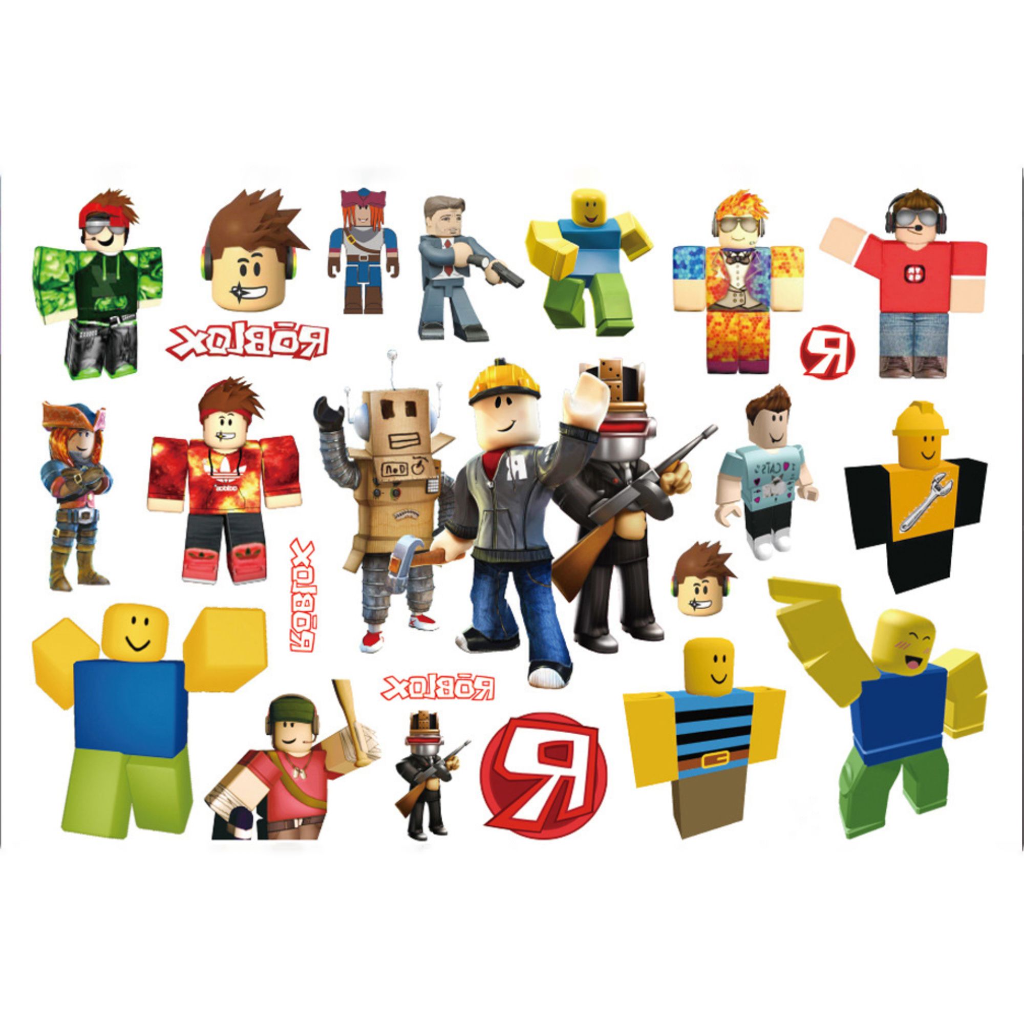Переводные тату "ROBLOX2" (Роблокс), цветное