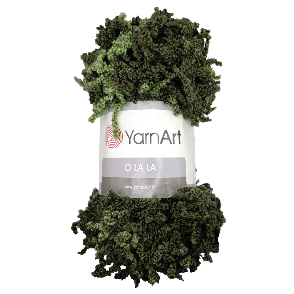 Пряжа для вязания YarnArt O la la 562 хаки 1 уп 100 гр/11 м 30% шерсть, 70% акрил