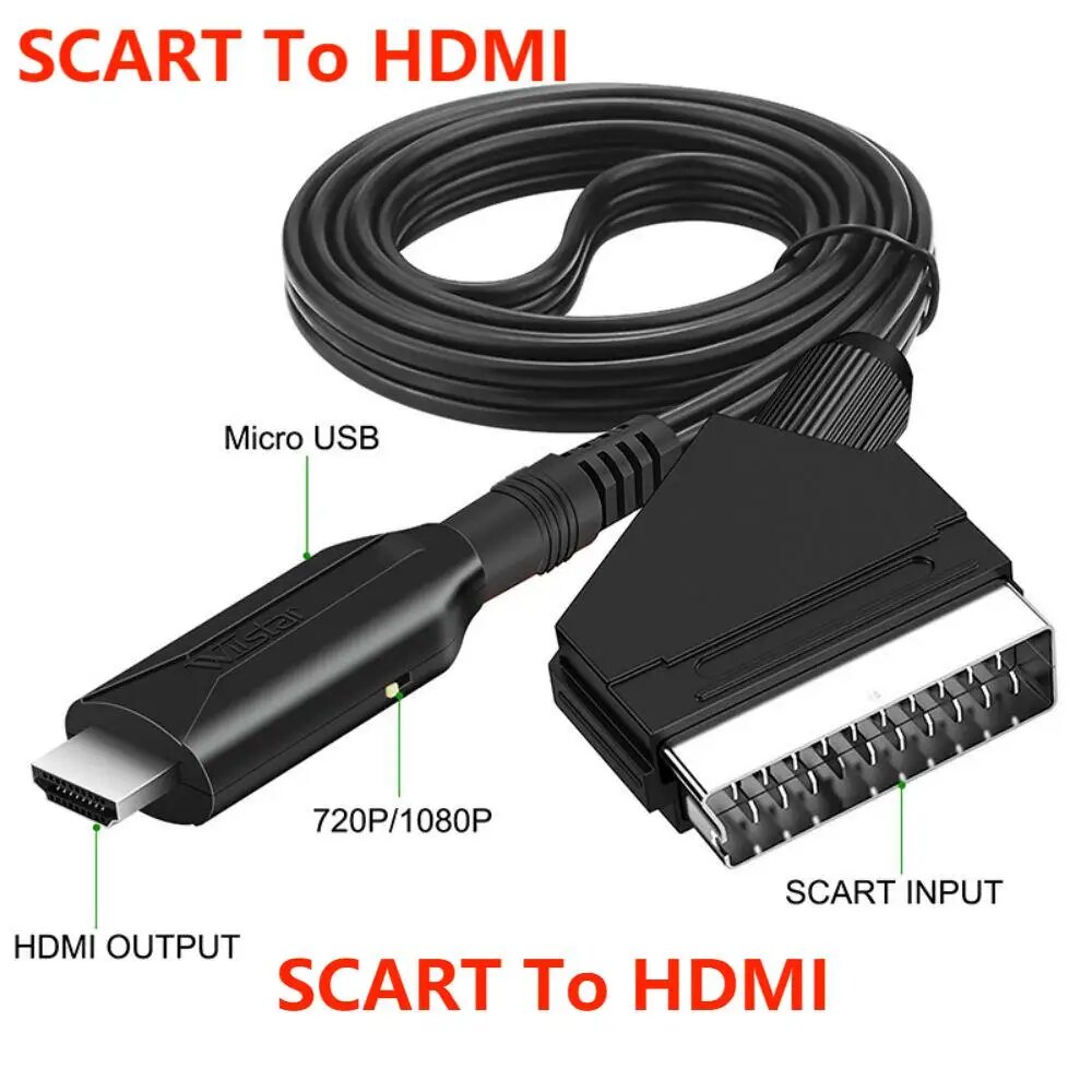 FEICHAO SCART-HDMI кабель 1 метр SCART To HDMI