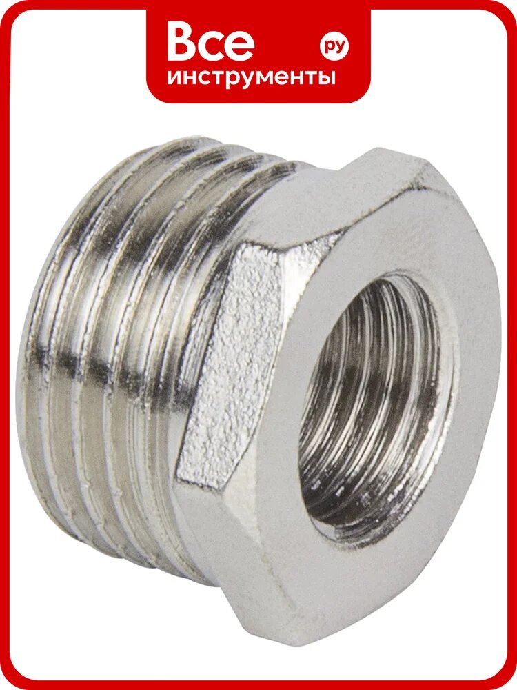 Переходник-футорка TEBO ВН/НАР 1.1/4"x2" латунь T-ЛР. П.2.114-2. CN