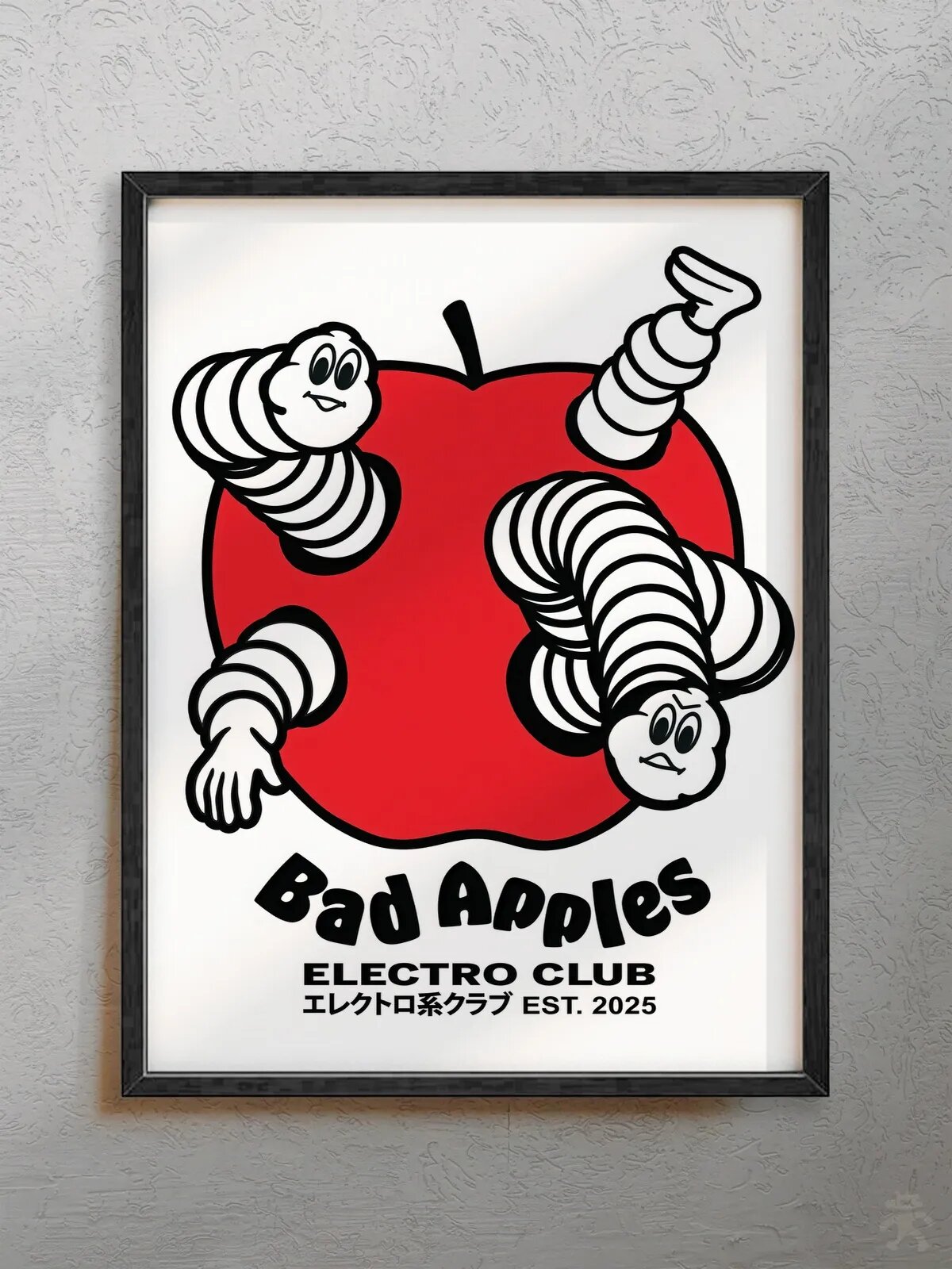 Интерьерный постер "Bad Apples" в стиле pinterest, формат 30x40 см