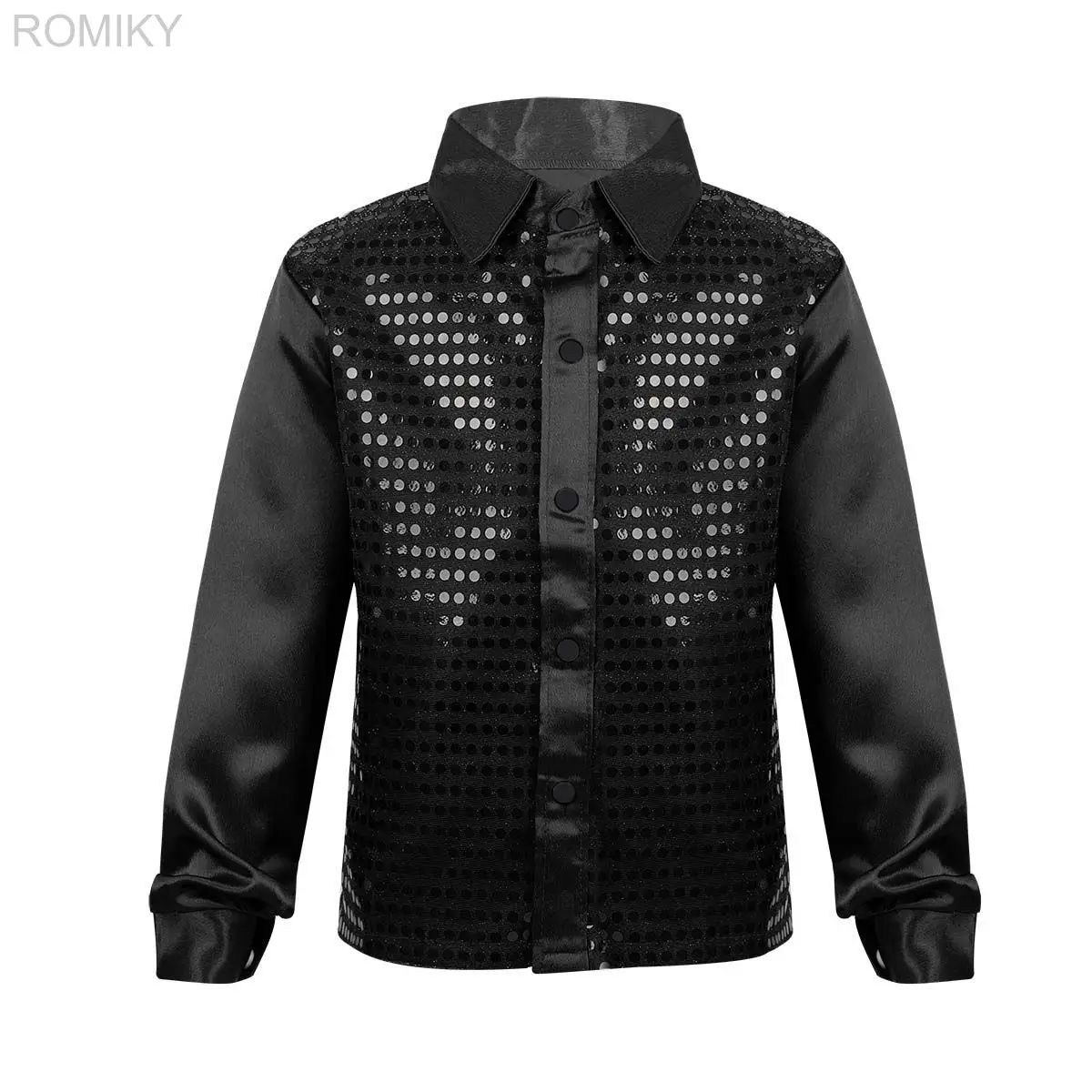 Рубашка ROMIKY Базовая коллекция, размер 120, черный