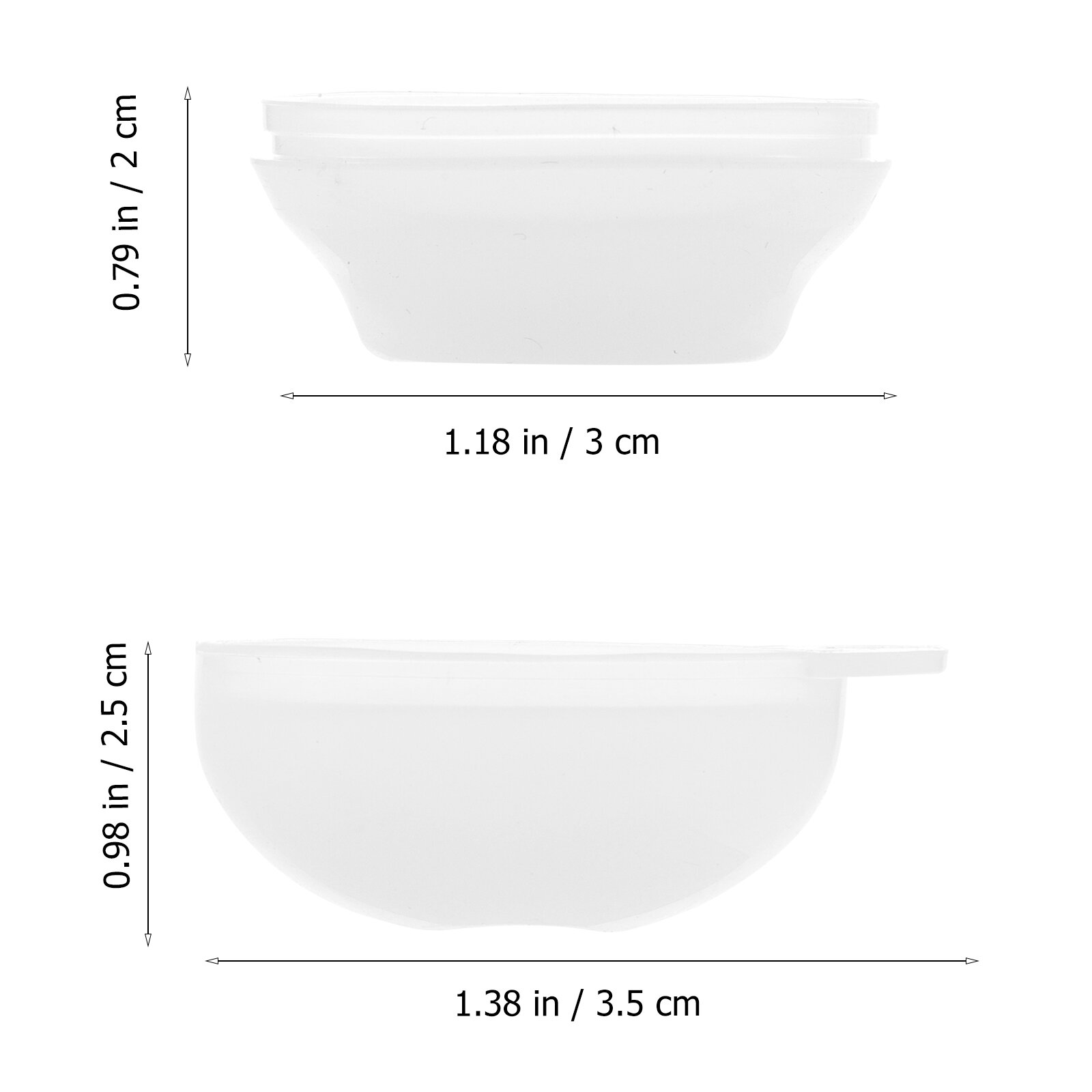 Форма Из Силикона Для Литья Резиновых Яиц 4 Штук Белый Цвет 3 5X2 5Cm