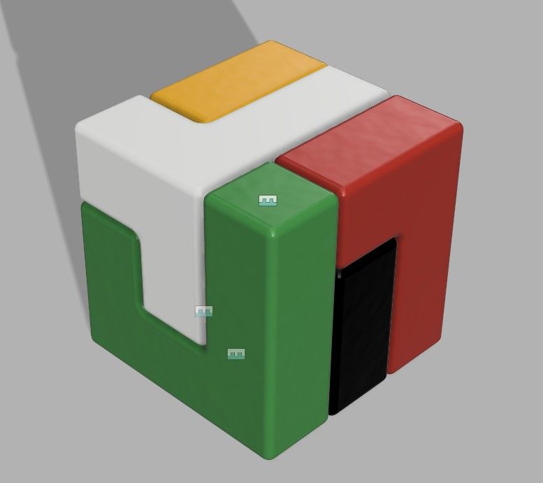3D-пазл сборный кубический, PLA, 3D-печать, арт. PZ-PUZ-PR-266619