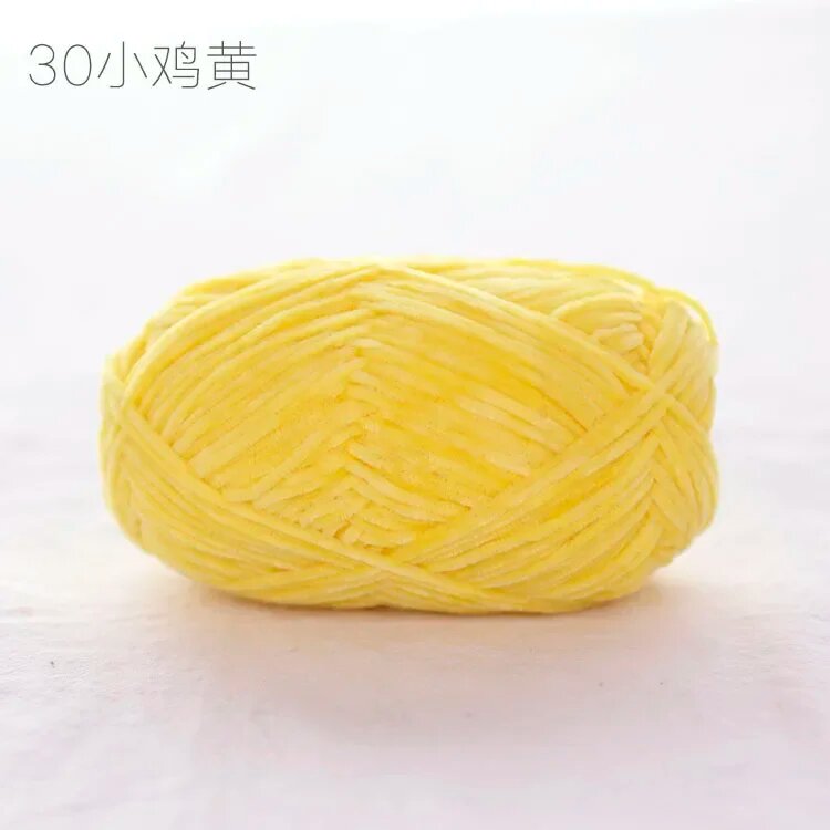 Светло-желтая пряжа 30 Chicken Yellow для вязания
