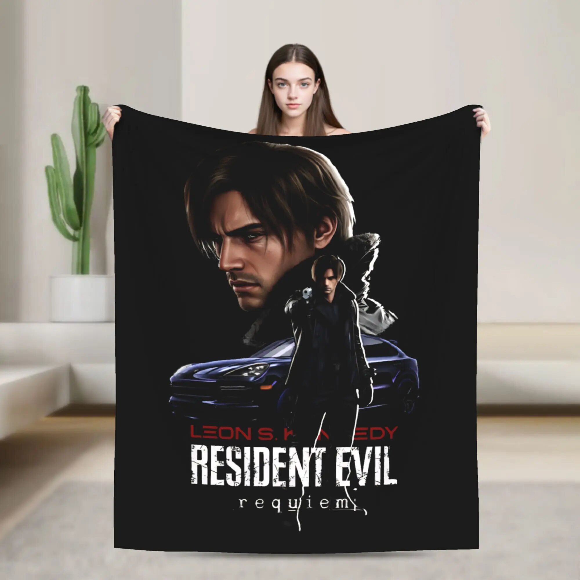 Плед Leon Kennedy Resident Evil 9 Requiem 76x102cm, 4