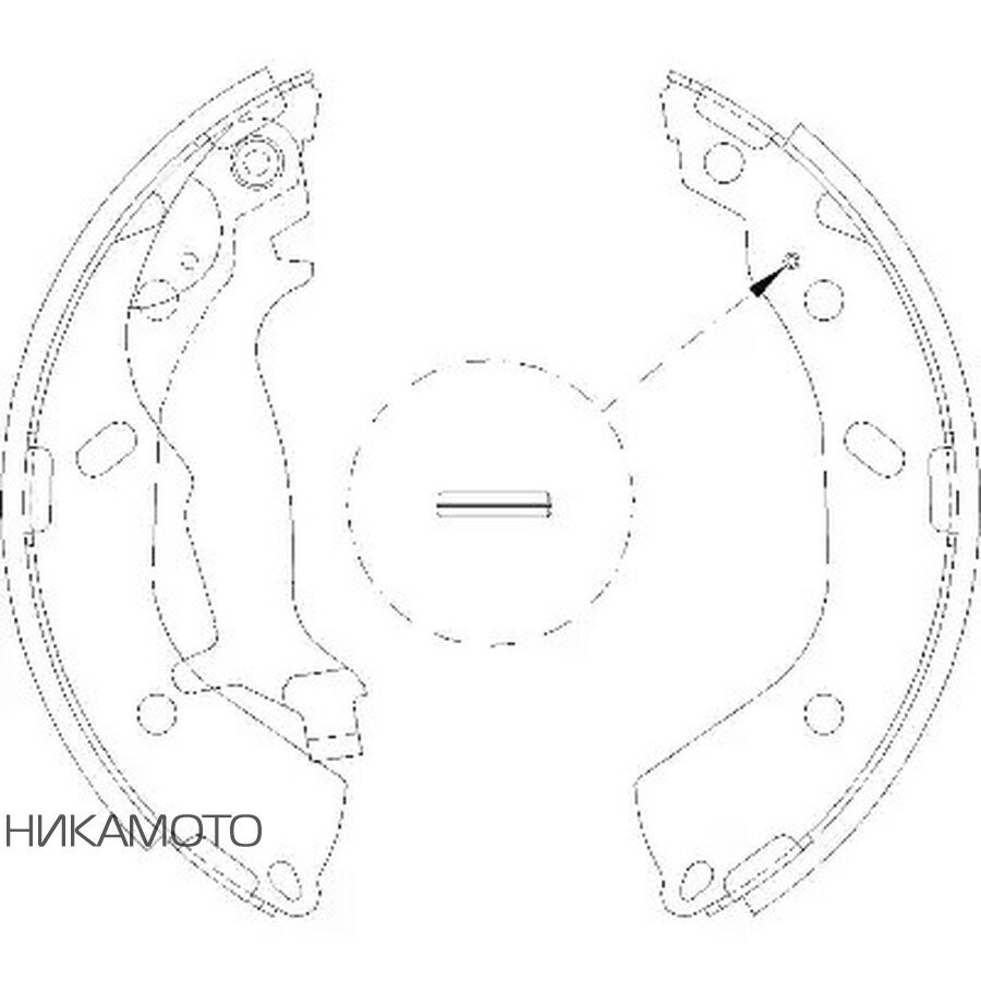 REMSA 419300 4193.00 Колодки тормозные барабанные HYUNDAI GETZ 02- без АБС (D=180mm) 419300