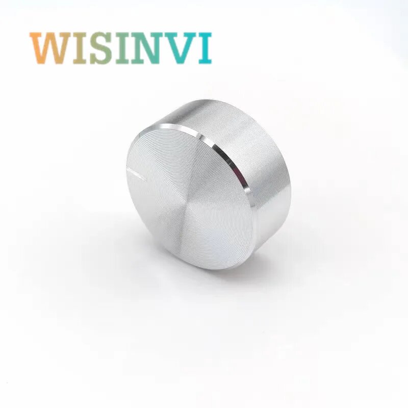 2 шт. колпачки для потенциометров из алюминия, 30 мм silvery with mark, D Shaped