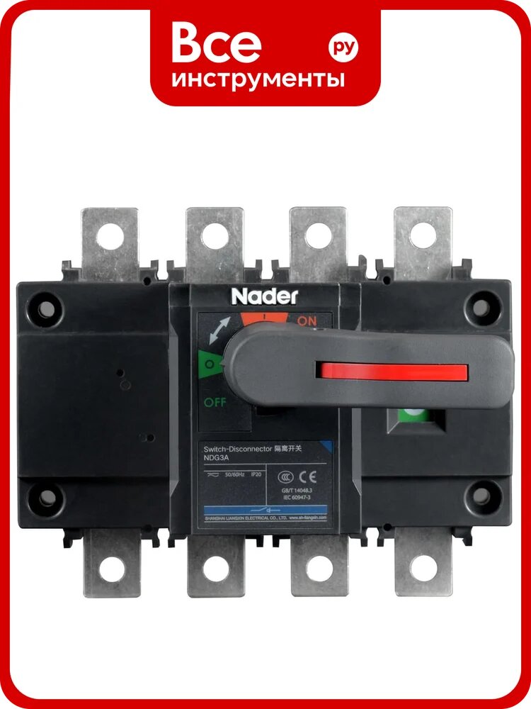 Выключатель нагрузки Nader NDG3A–100/4Z/K 513100001