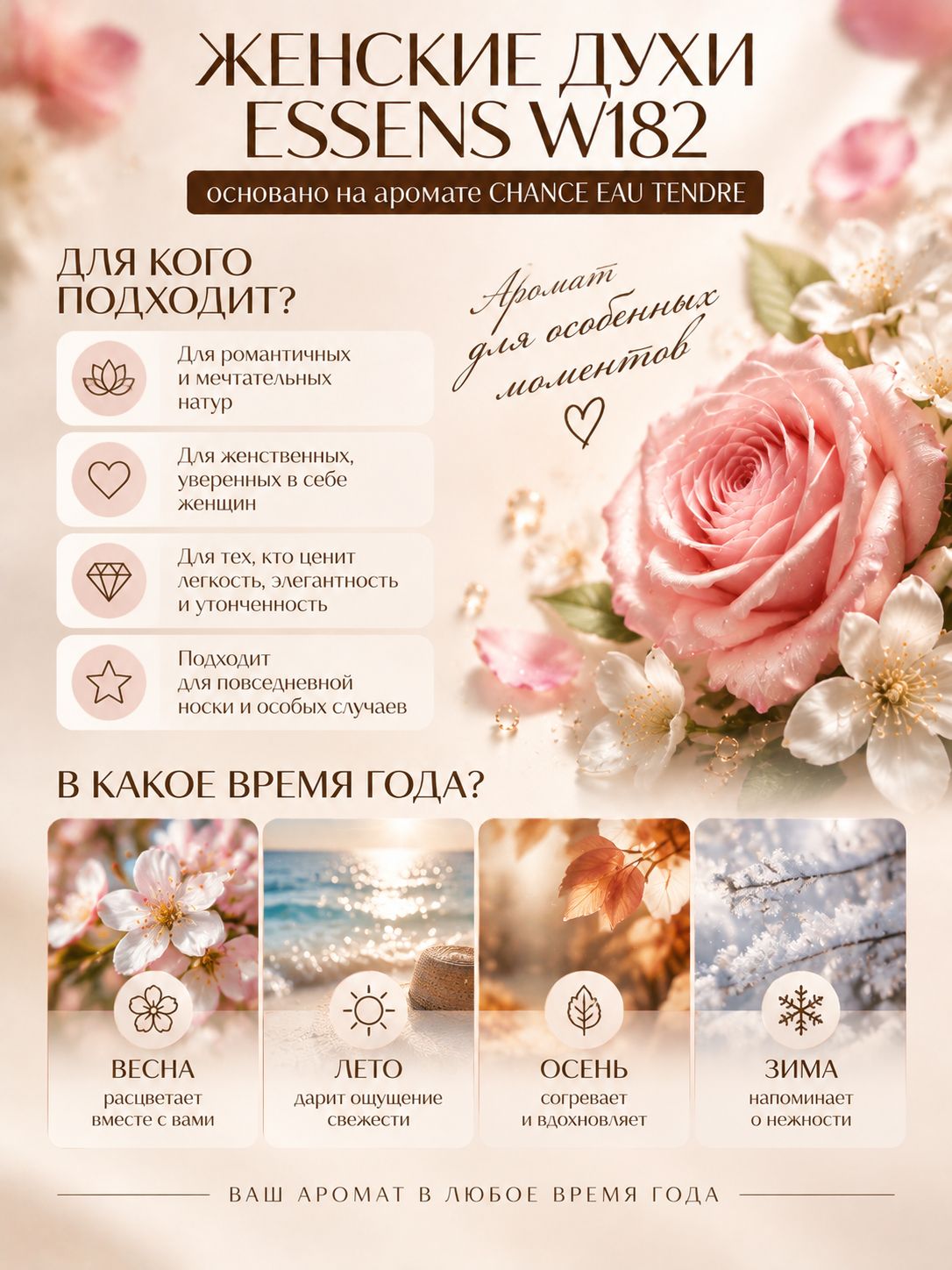 Духи Эссенс W 182 - CHANCE EAU TENDRE — фото 1