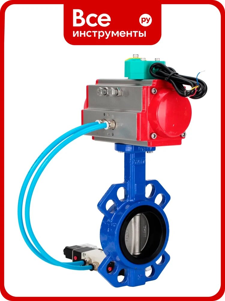 Затвор DN-ru GGG50-316L-EPDM Ду50 Ру16, с пн. прив. DA-065, пн. распр. PND1-T08-220VAC NAMUR, МППП-200 D050-105499