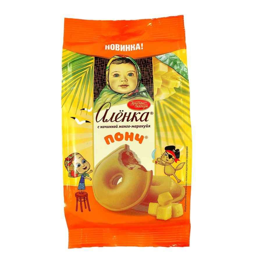Алёнка Пончики с начинкой манго-маракуйя 150 г