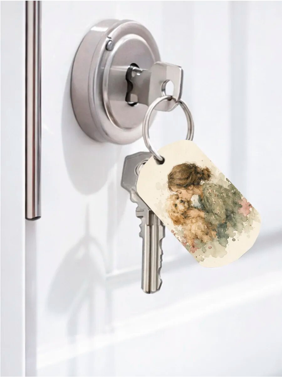 Брелок Wooden KEYS, белый — фото 1