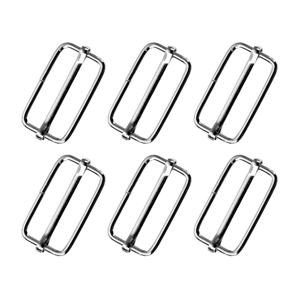 20PCS Бuckles Из Металла Для Регулировки Длины Ленты Ремня Сумки Рюкзака Серебристый Цвет 20 Пcs