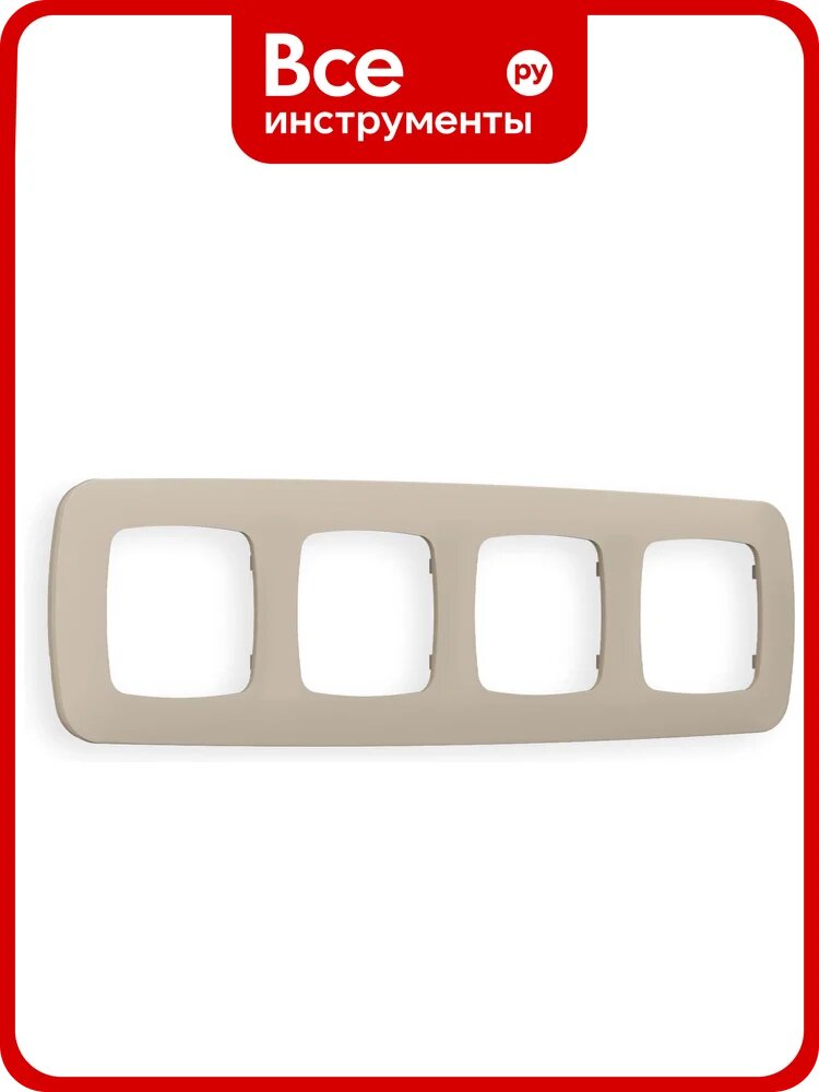 Рамка на 4 поста Ambrella Volt OMEGA Ecta OF140364