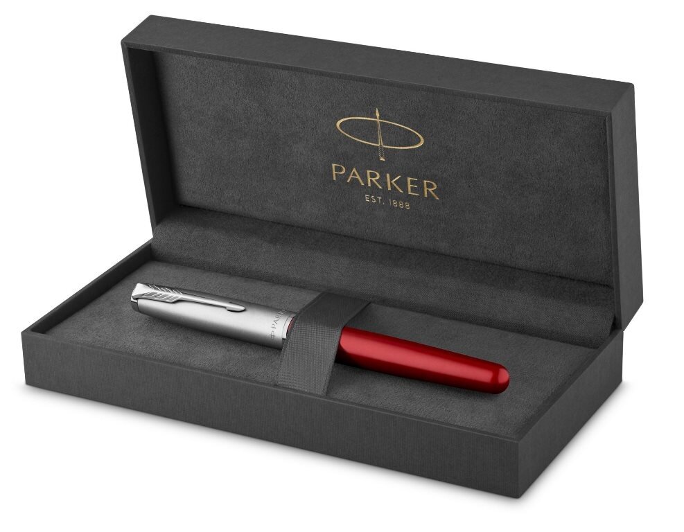 Ручка роллер Parker Sonnet T546 Red CT, стержень: F, цвет чернил: black, в подарочной упаковке 2146770