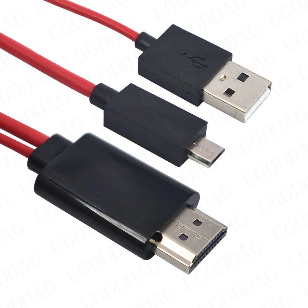 2 в 1 адаптер с Micro USB на 5Pin HDMI-совместимый кабель USB на HDTV конвертер 1080P видео кабель HDTV для Samsung Galaxy S2 3 4 5