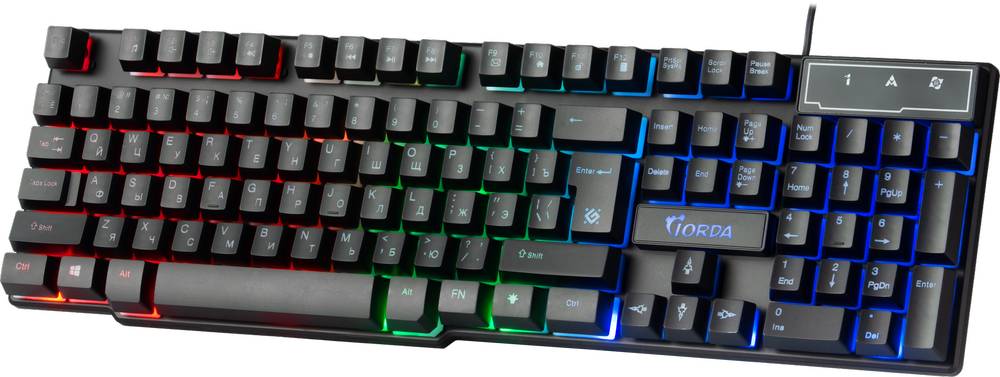 Клавиатура Defender игровая Mayhem GK-360DL RU, RGB подсветка,19 Anti-Ghost (45360)