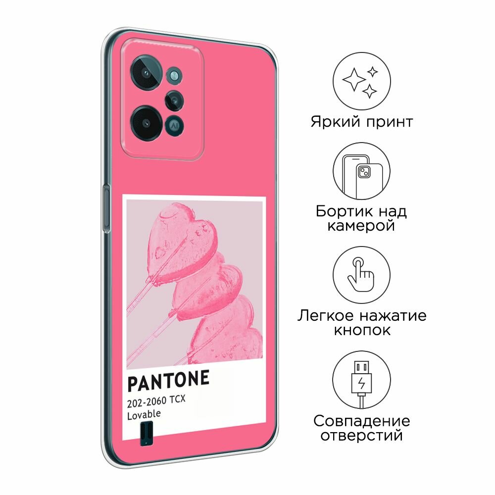 Чехол на Realme C31 / Реалми C31 с принтом "Pantone Lovable 1 - 14 февраля" — фото 1