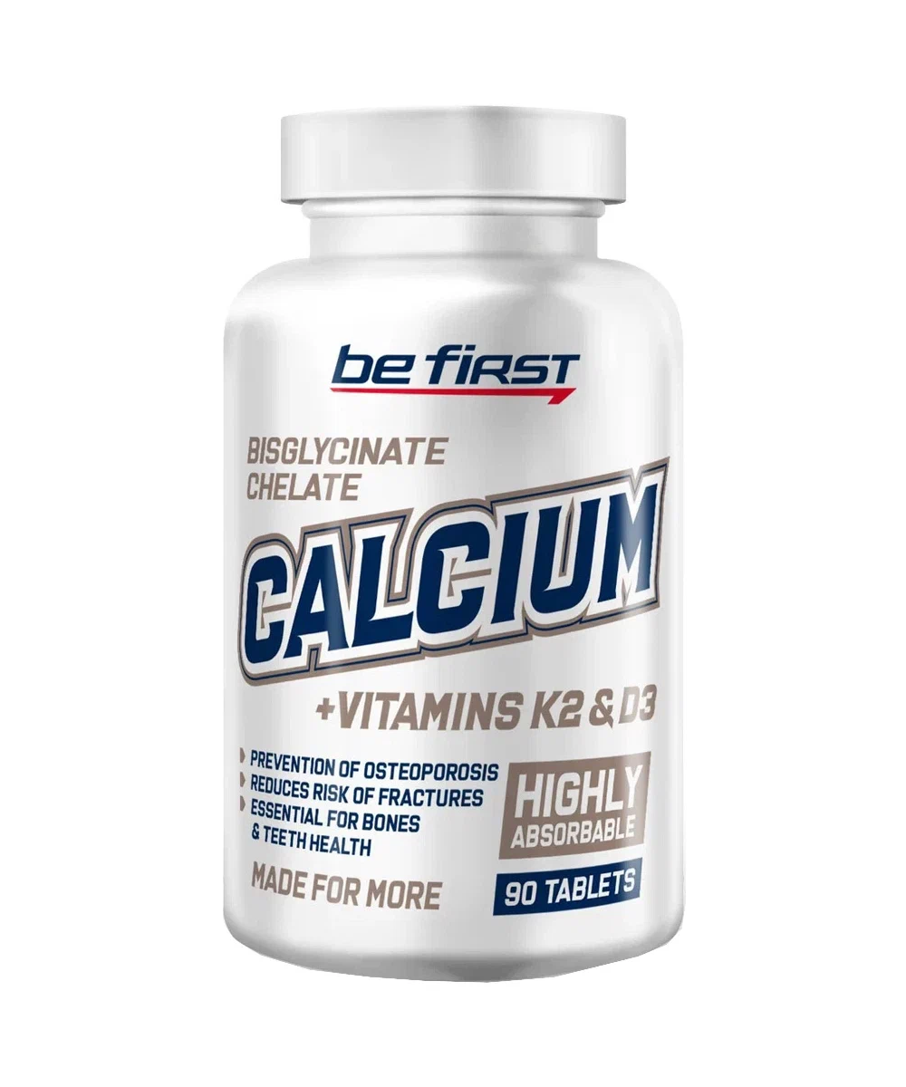 "Be First" Calcium bisglycinate chelate + K2 + D3 90 таблеток