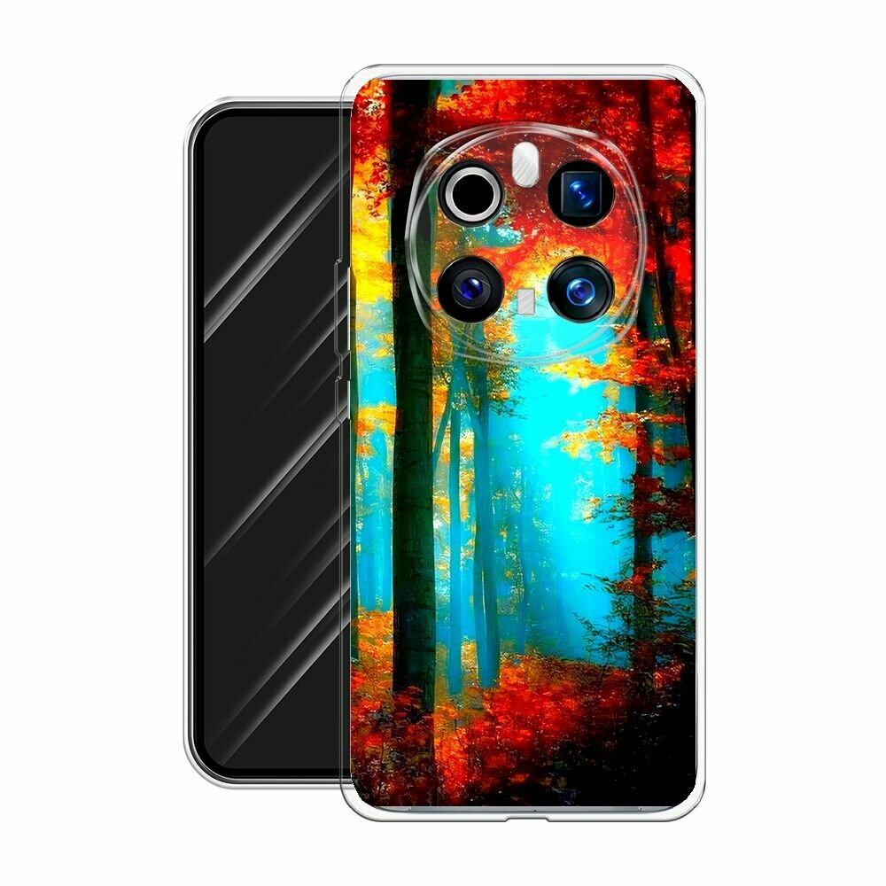 Чехол на Honor Magic 7 Pro / Хонор Мэджик 7 Про с принтом лес 1 — фото 1