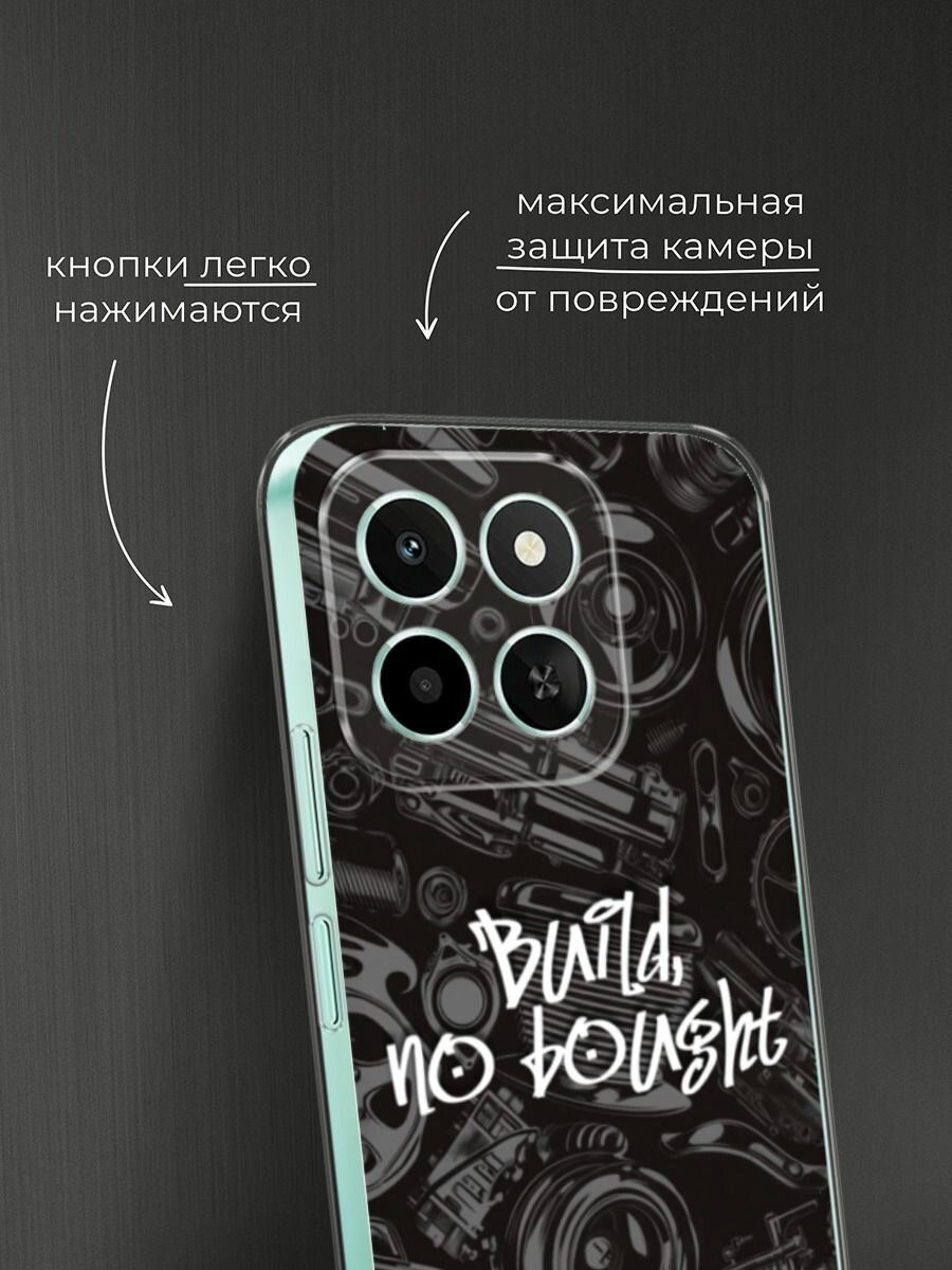 Силиконовый чехол на Honor X6c / Хонор X6c с принтом "Build no bought" — фото 1
