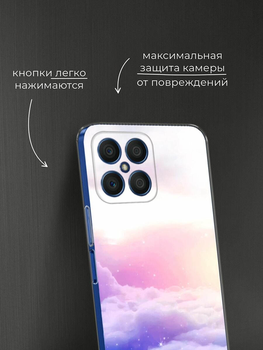 Силиконовый чехол на Honor X8 / Хуавей X8 с принтом "Небеса" — фото 1